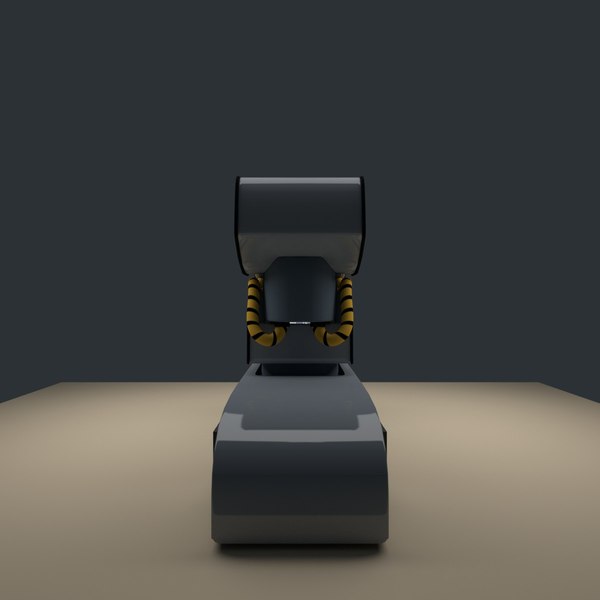 3d science fiction console