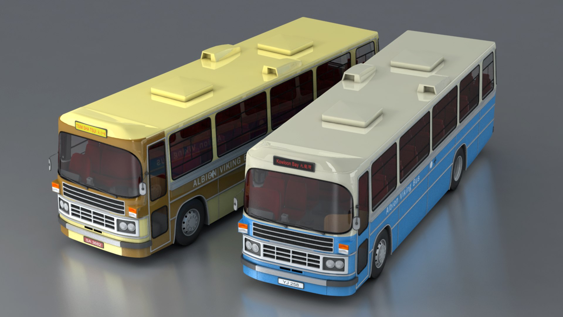 Hong Bus Albions Viking 3d Max
