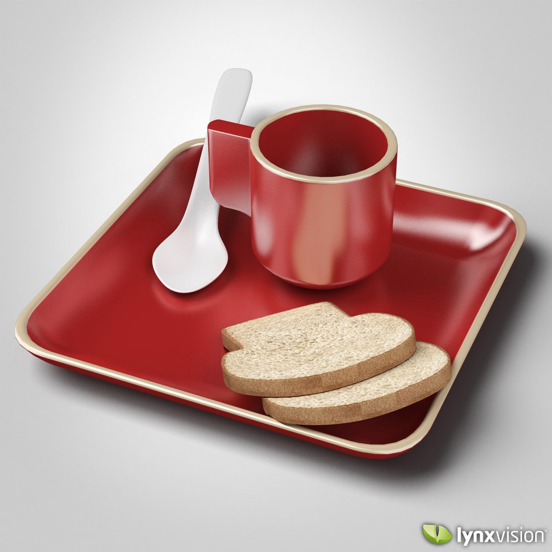 Red Ceramic Cup Plate Max