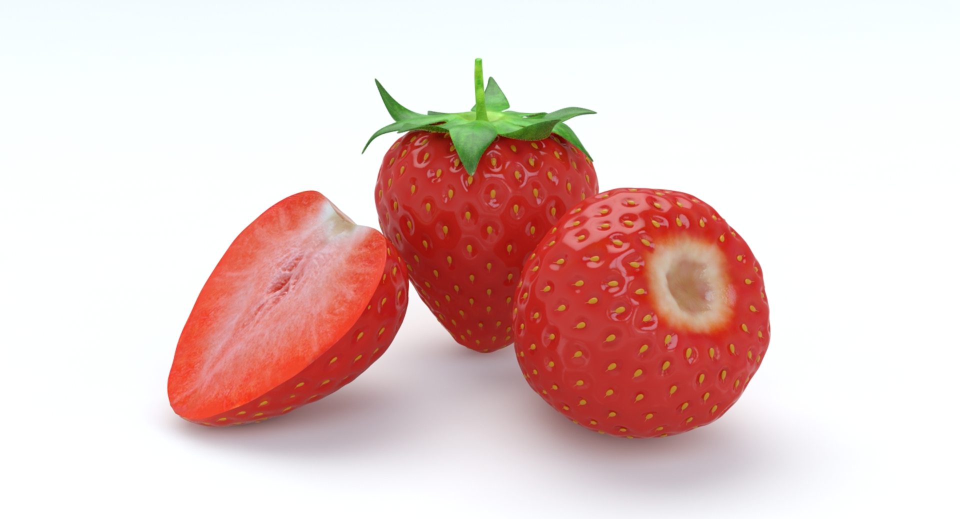 Strawberry Real Realistic 3D Model - TurboSquid 1273122