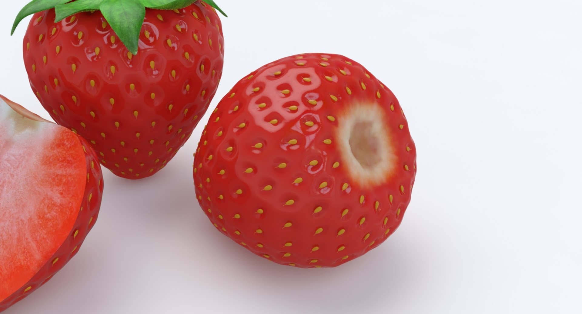 Strawberry Real Realistic 3D Model - TurboSquid 1273122