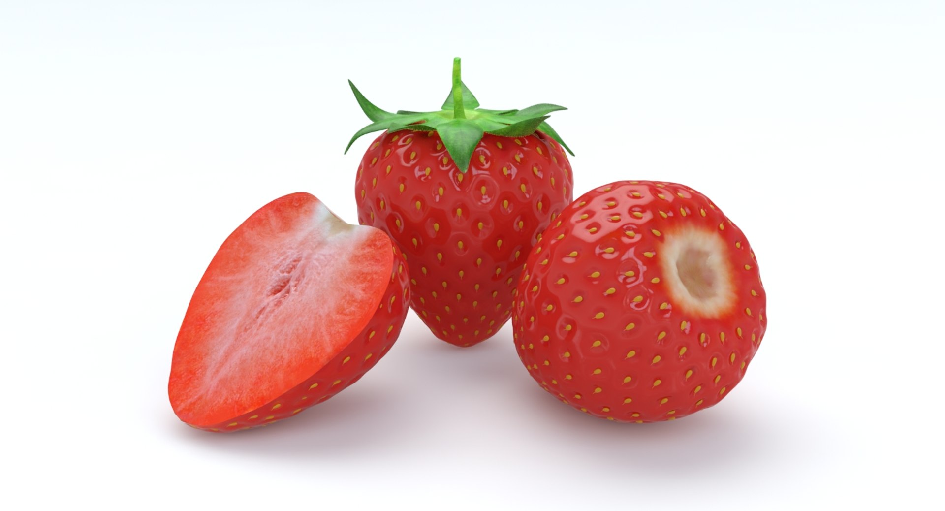 Strawberry Real Realistic 3D Model - TurboSquid 1273122