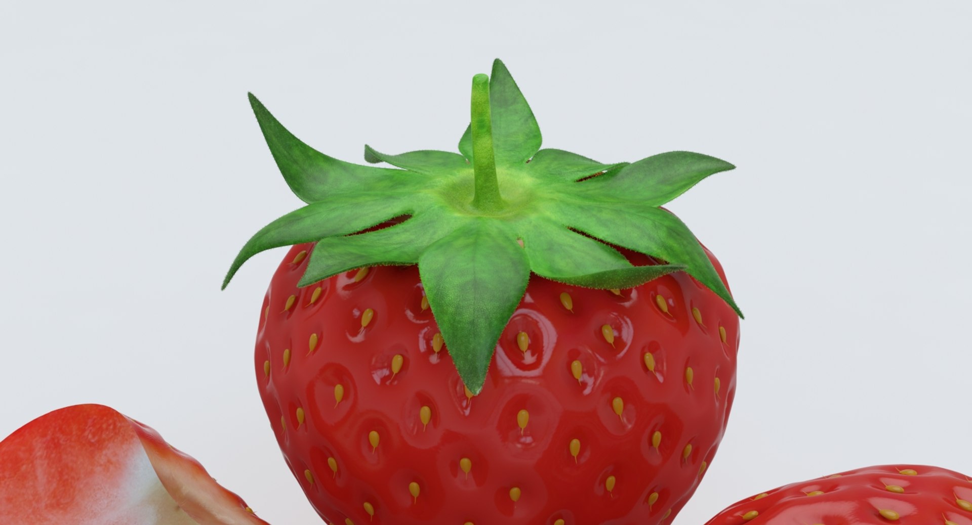 Strawberry Real Realistic 3D Model - TurboSquid 1273122