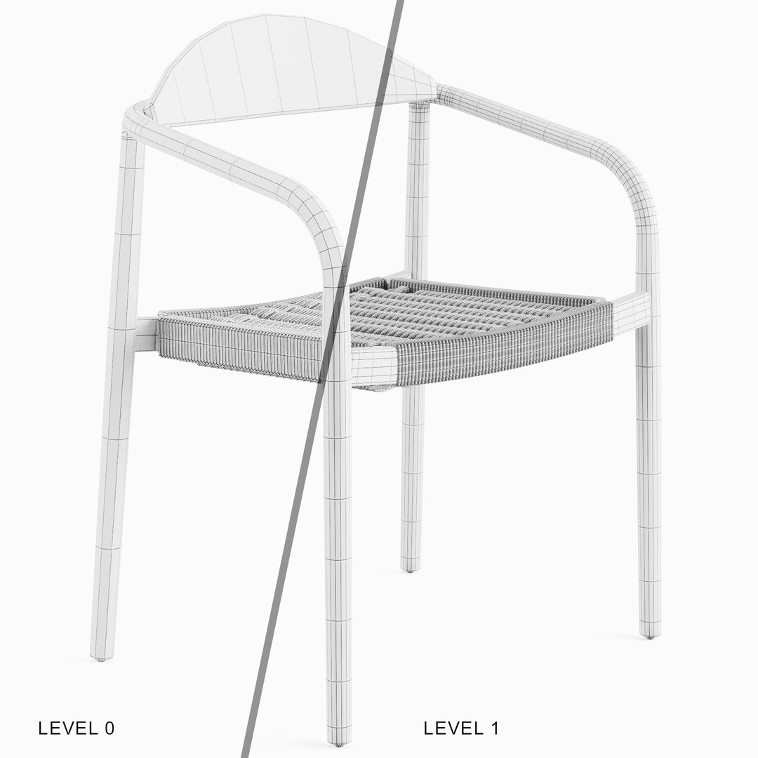 Nina Chair Eucalyptus 3D Model - TurboSquid 1765941