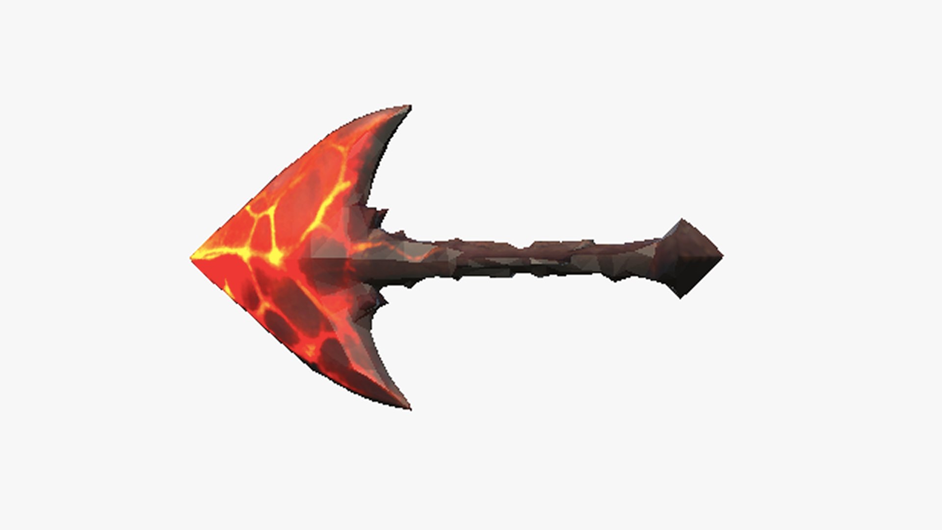3D 3D Model Spear Fire Flame Magma Weapon Fantasy RPG Model ...