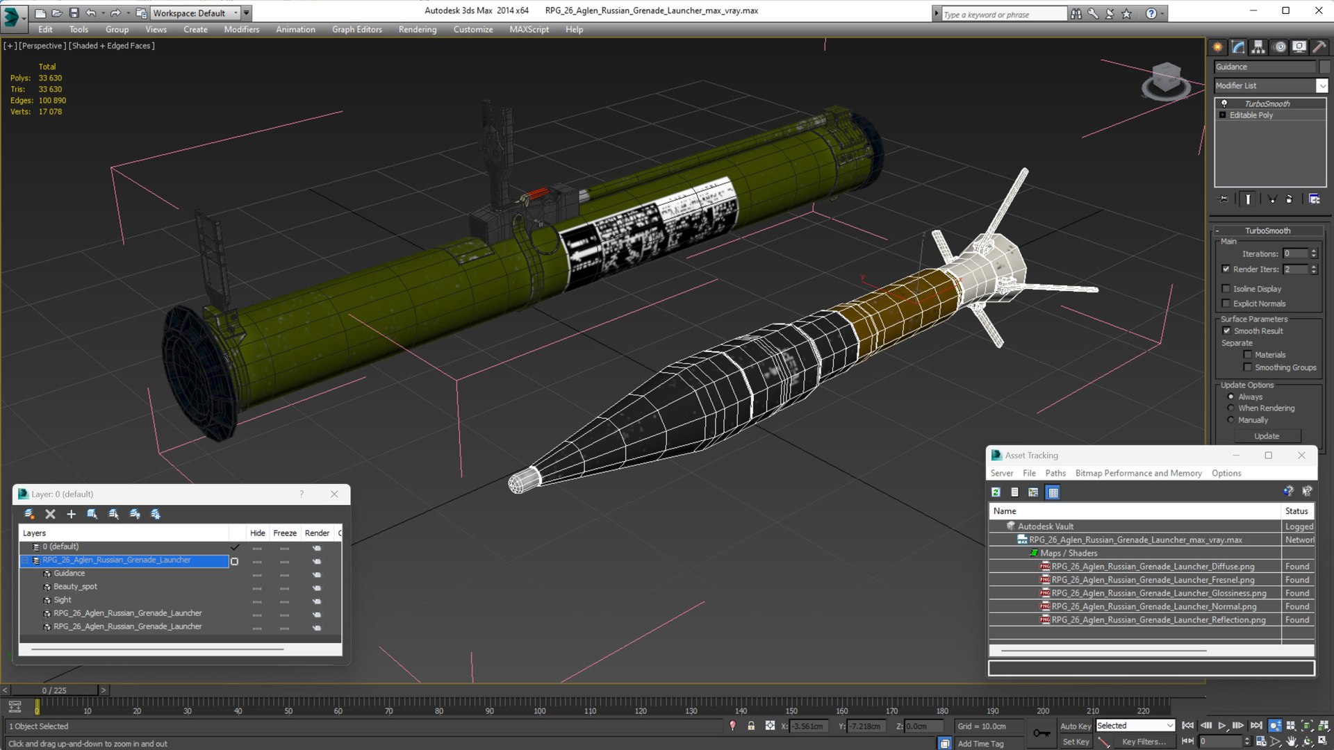 RPG 26 Aglen Russian Grenade Launcher model - TurboSquid 2088456