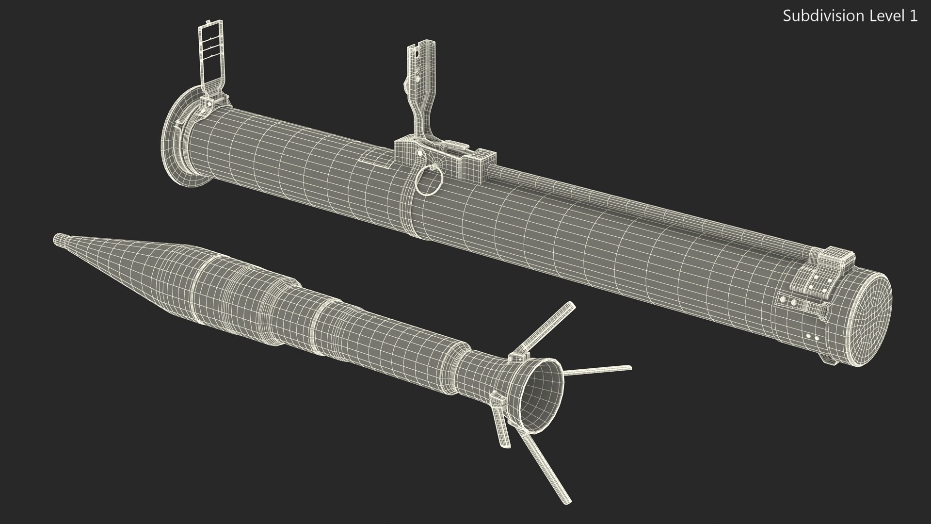 RPG 26 Aglen Russian Grenade Launcher model - TurboSquid 2088456