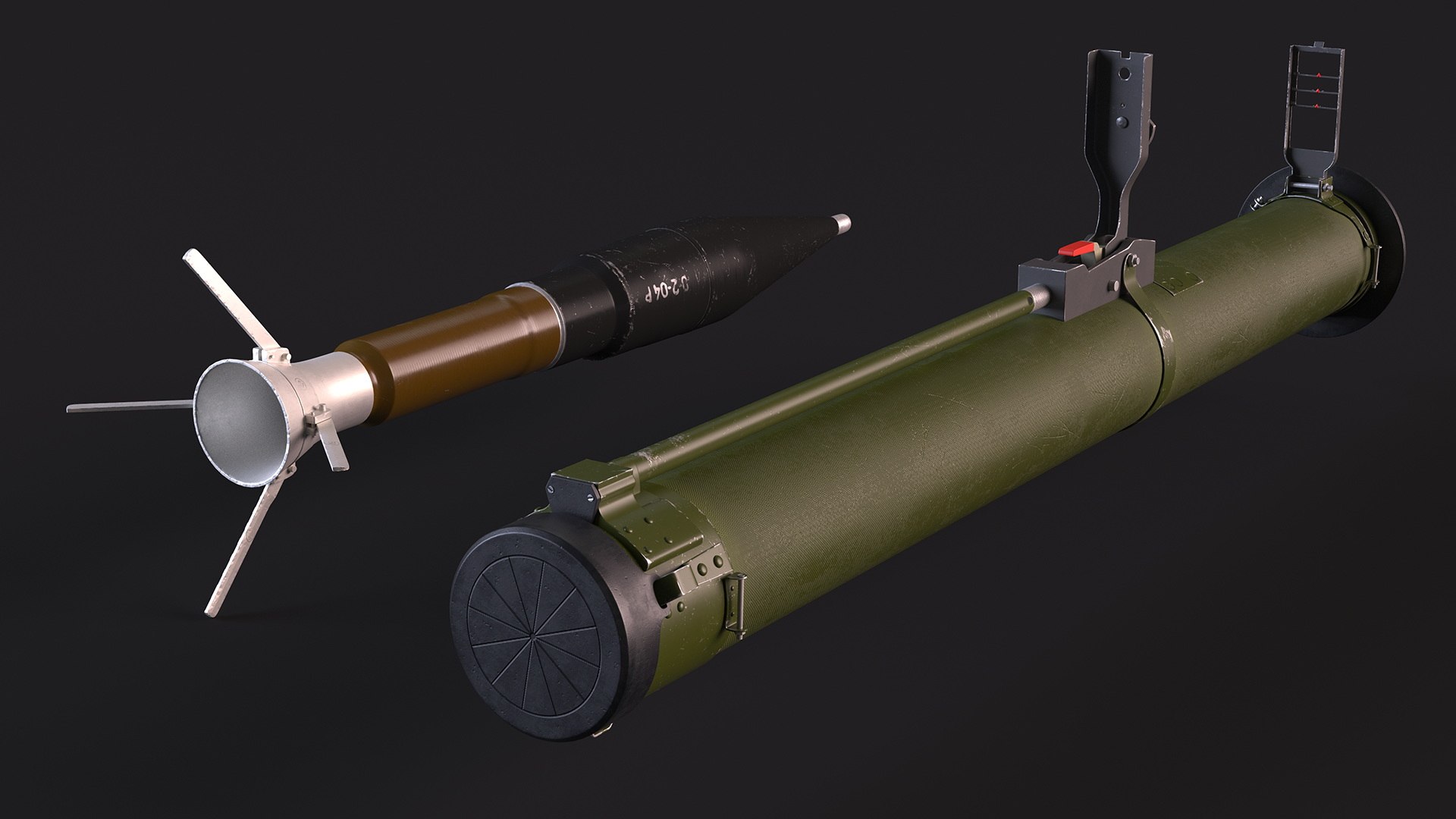 RPG 26 Aglen Russian Grenade Launcher model - TurboSquid 2088456