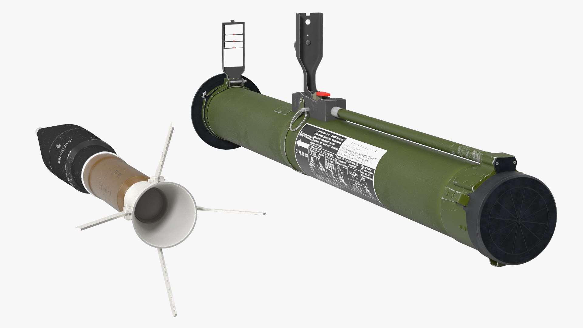 RPG 26 Aglen Russian Grenade Launcher model - TurboSquid 2088456