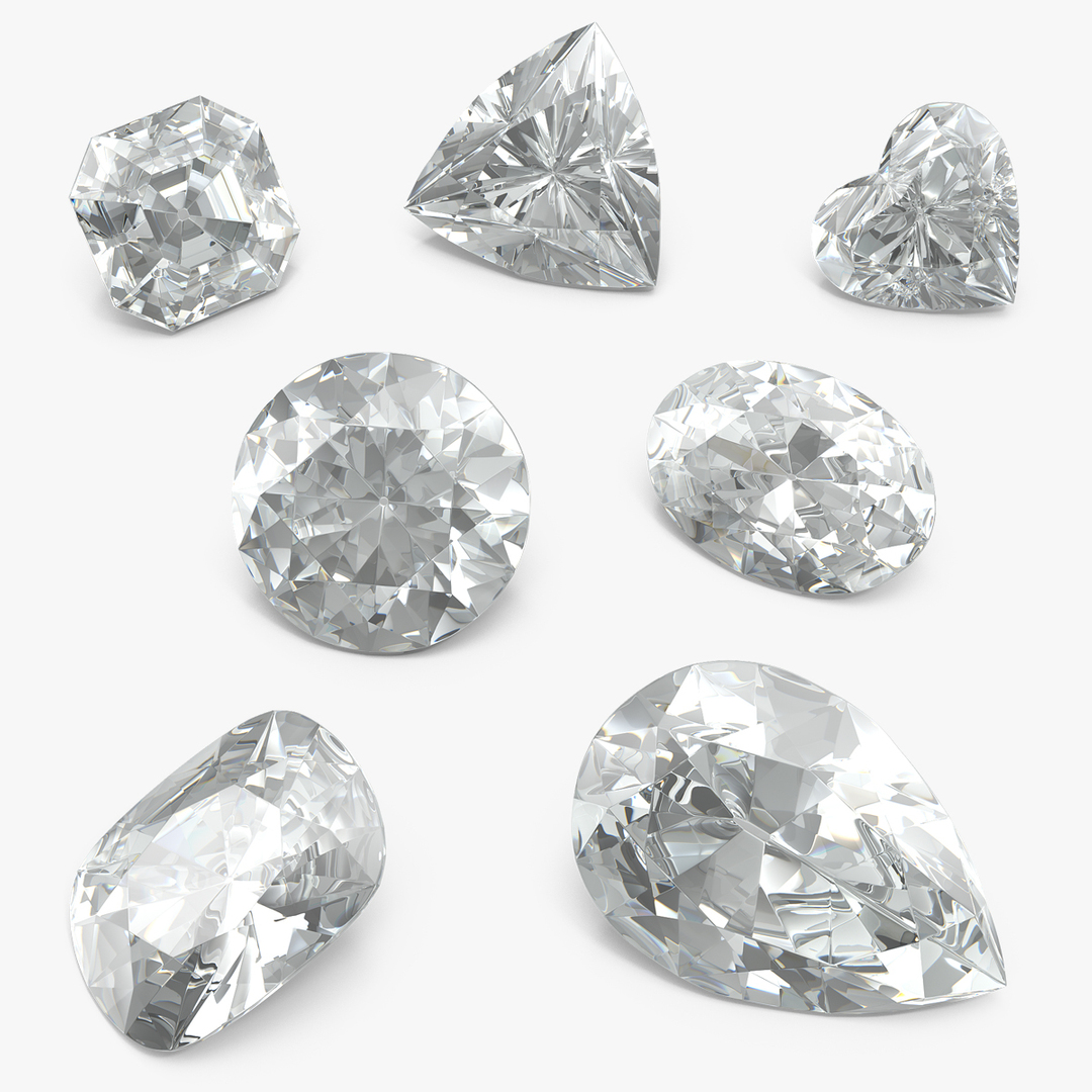 Diamonds 3D model - TurboSquid 1222269