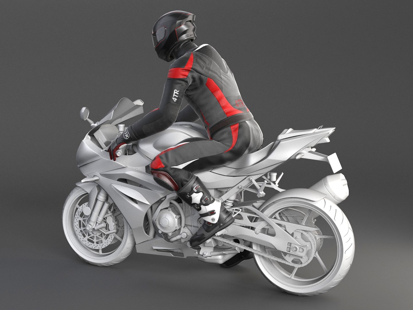 Biker Motorcycle Rider 3D Model - TurboSquid 1149850