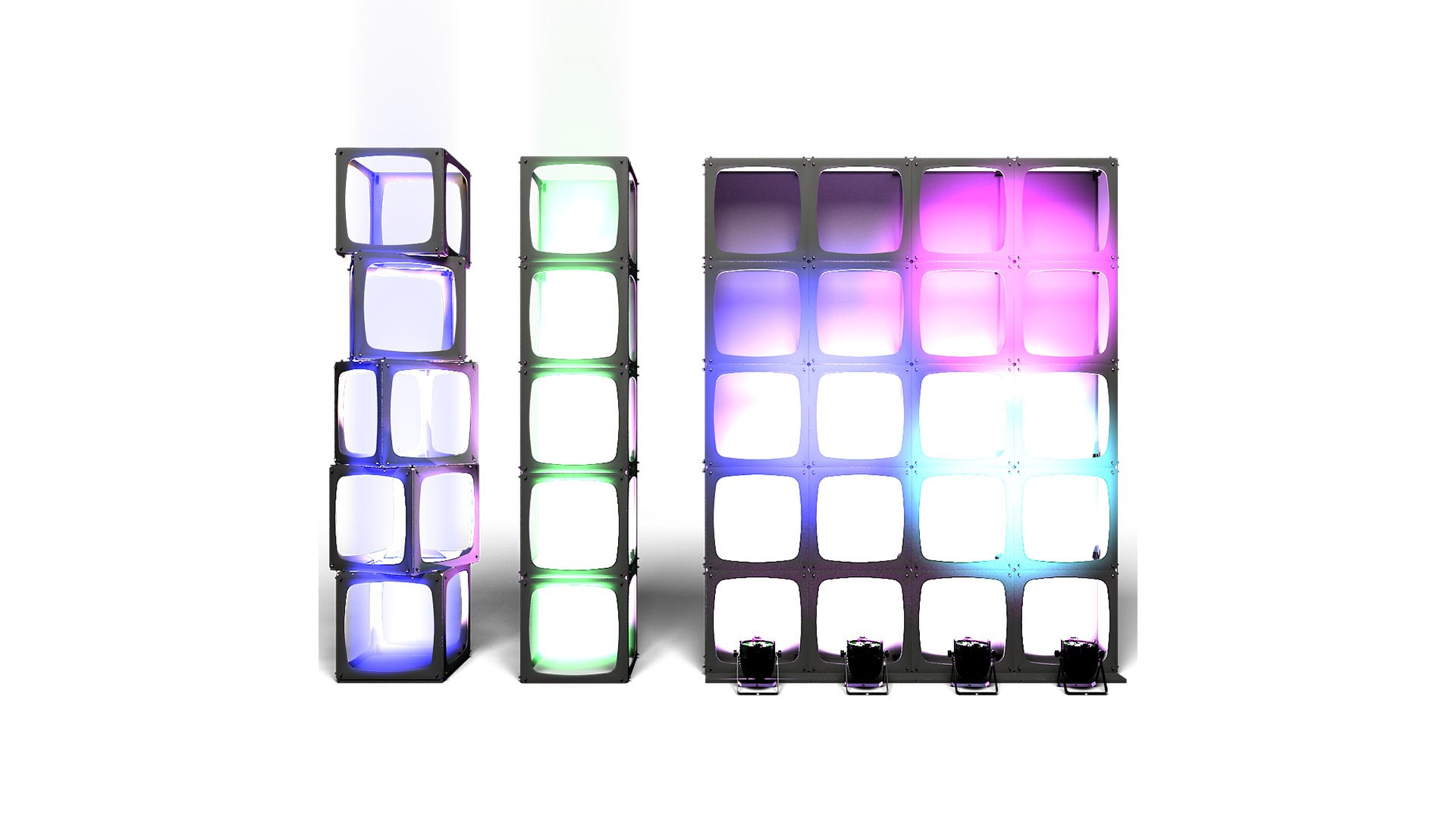 3D Stage Decor 15 - Modular Wall Column - TurboSquid 2063476