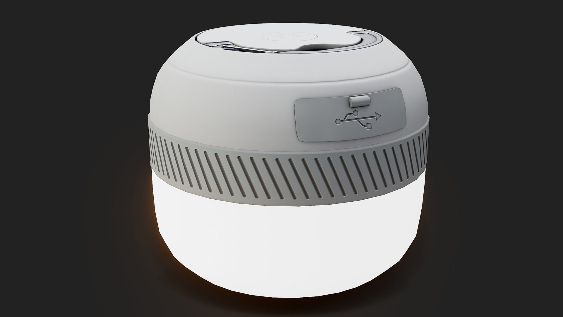 3D White Smart Modern Wireless Lamp - TurboSquid 2084283