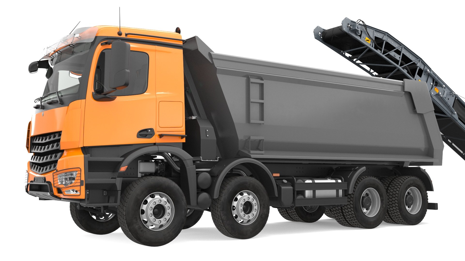 3D Road Milling Machine Loads Milled Asphalt Into The Dump Truck ...