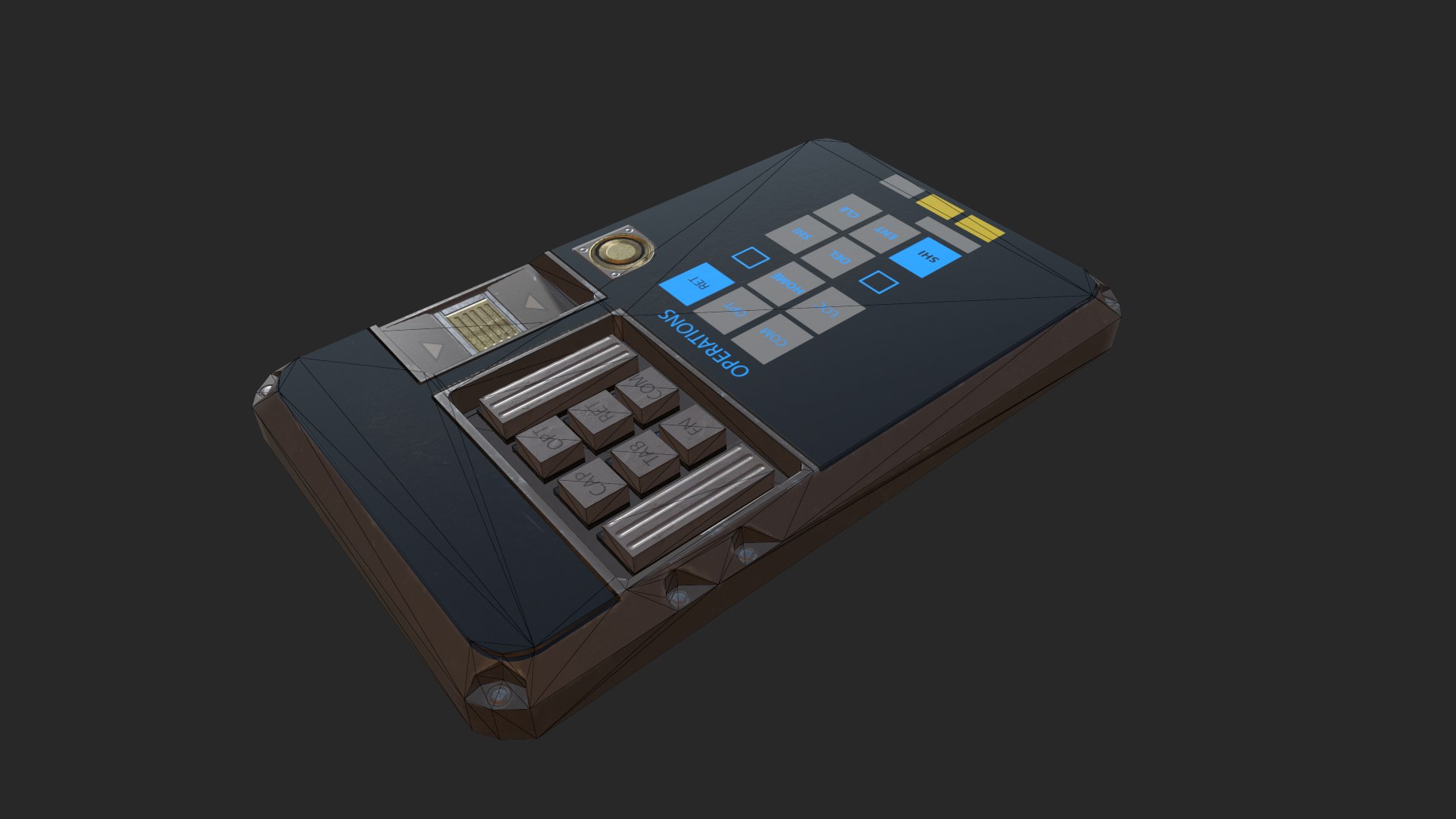 Free Sci-fi Intercom 3d Model