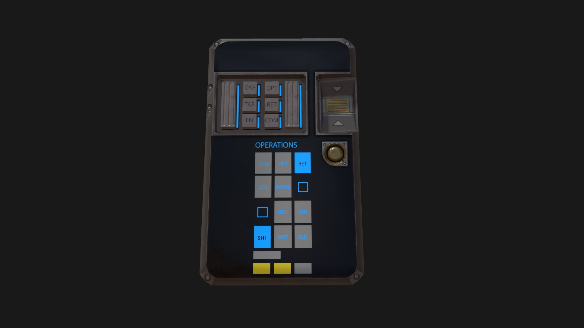 Free Sci-fi Intercom 3d Model