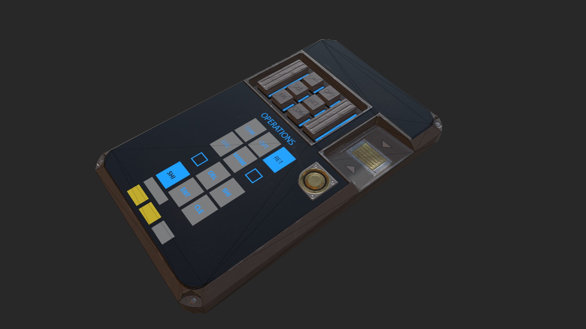 Free Sci-fi Intercom 3d Model
