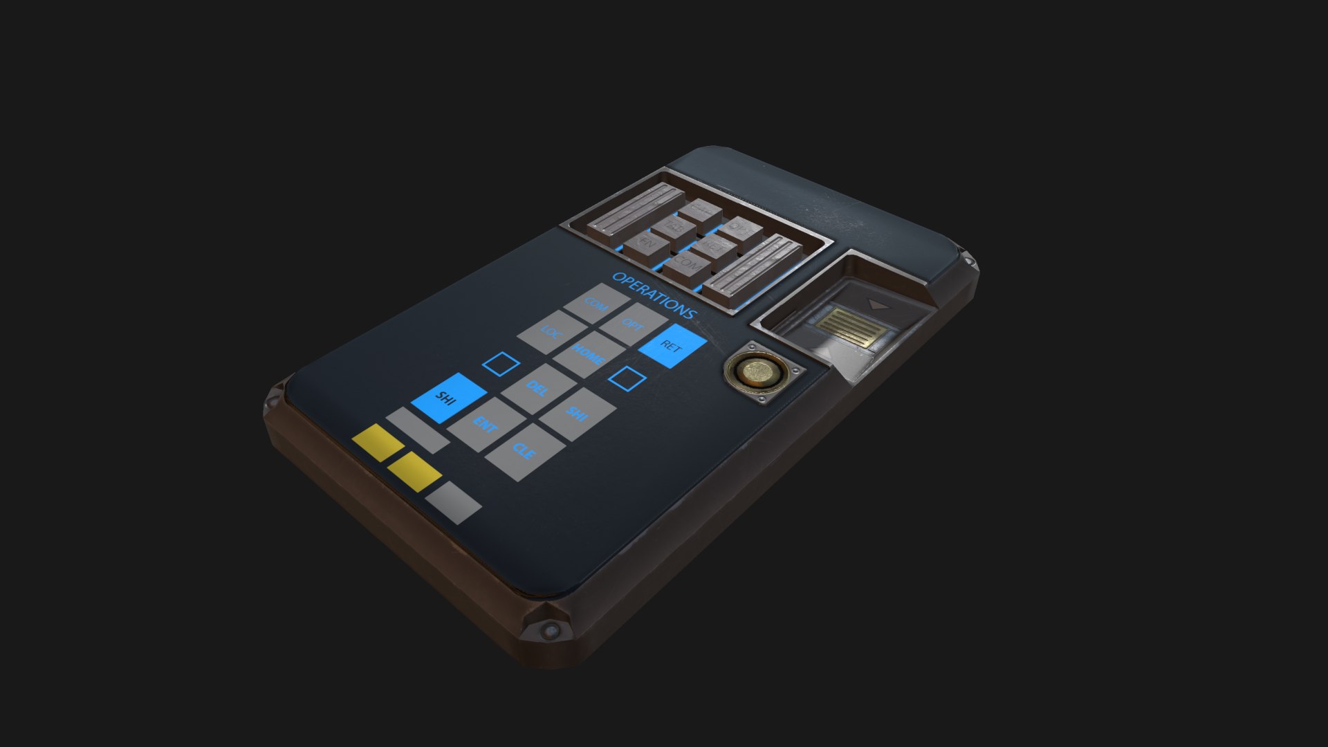 Free Sci-fi Intercom 3d Model