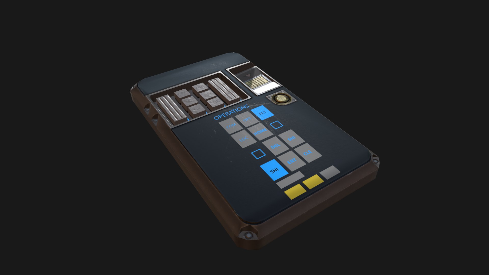 Free Sci-fi Intercom 3d Model