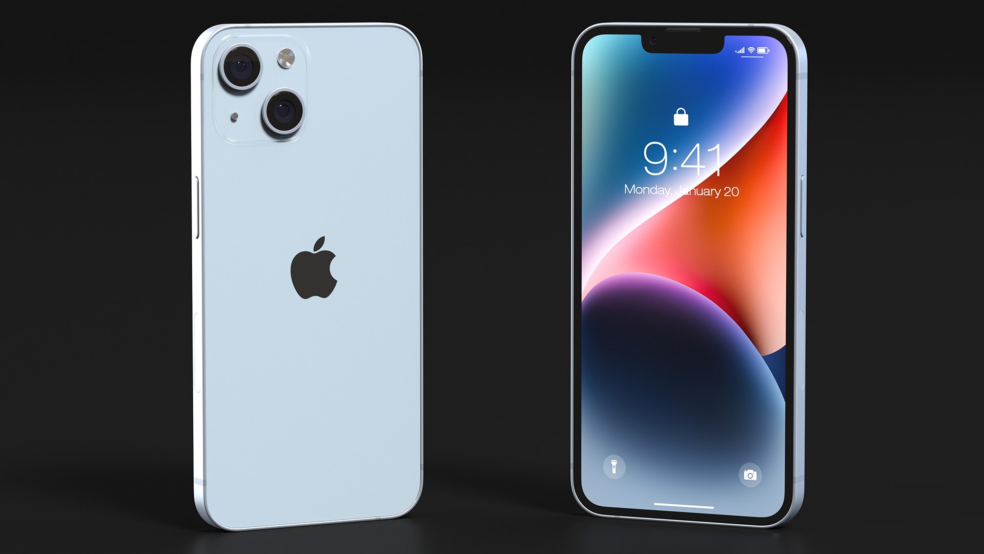 Apple IPhone 14 Blue 3D Model - TurboSquid 1981810