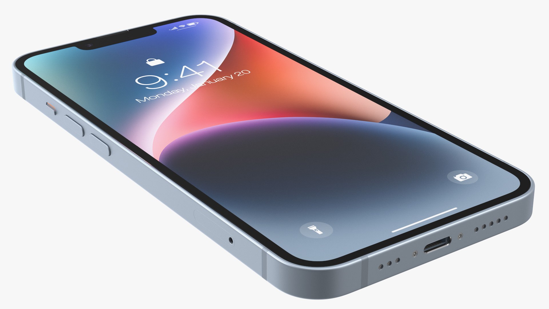 Apple IPhone 14 Blue 3D Model - TurboSquid 1981810