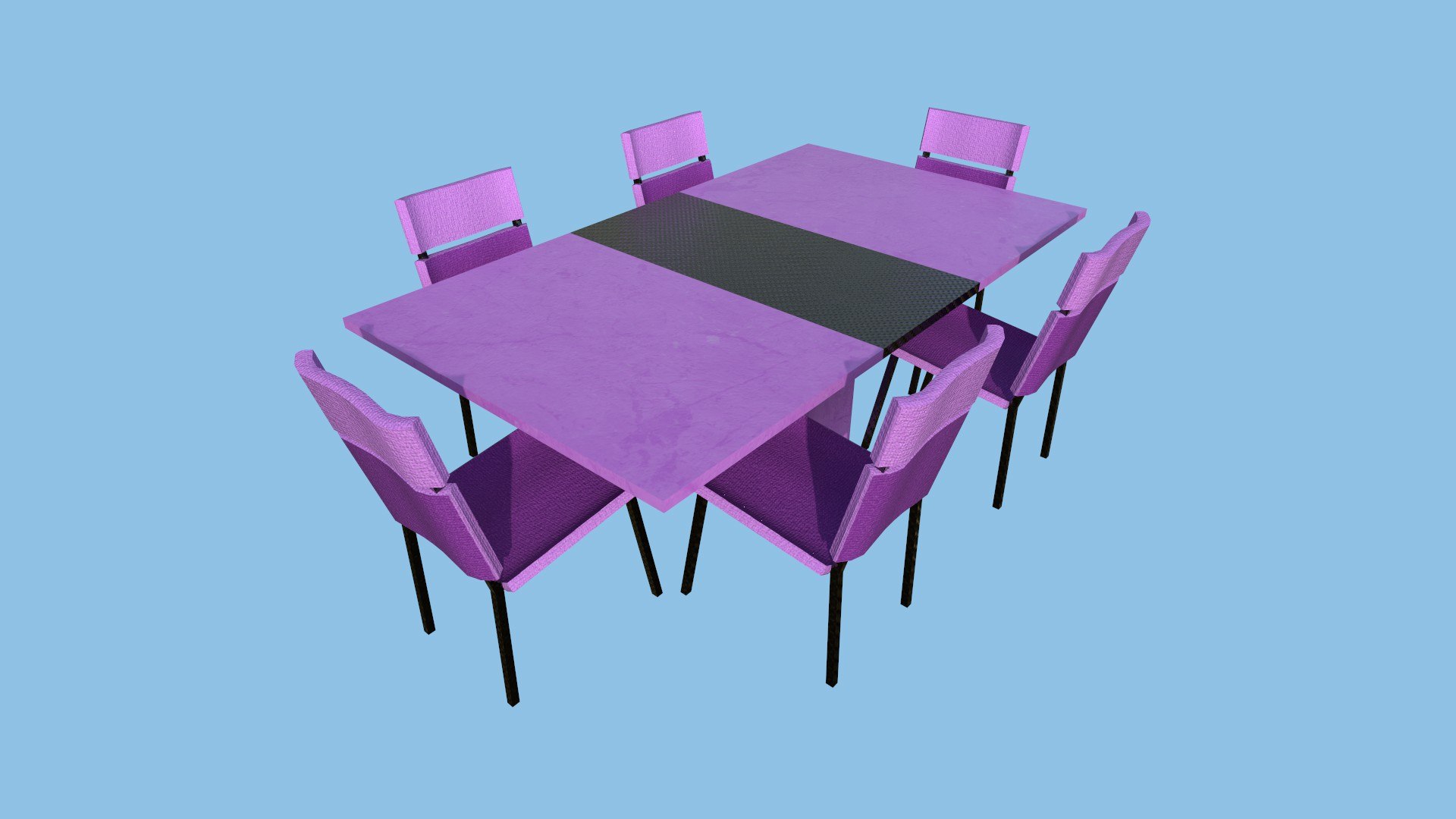 3D Pink Dinning Table - Furniture Interior Design - TurboSquid 1735959