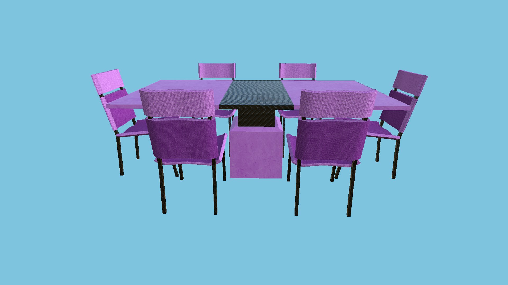 3D Pink Dinning Table - Furniture Interior Design - TurboSquid 1735959