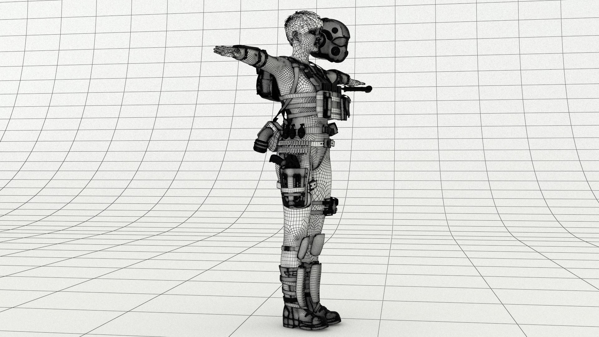 3D Laos Game Female Soldier - TurboSquid 2026750