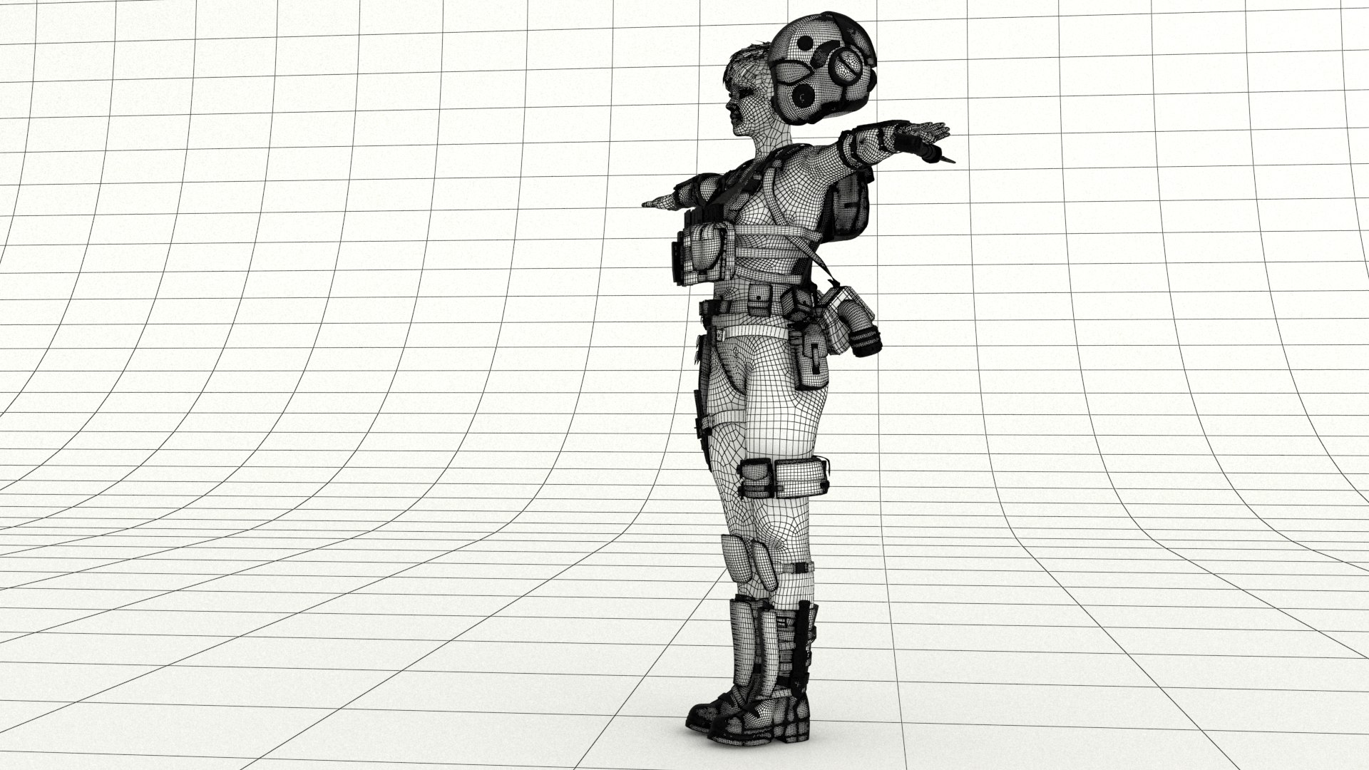 3D Laos Game Female Soldier - TurboSquid 2026750