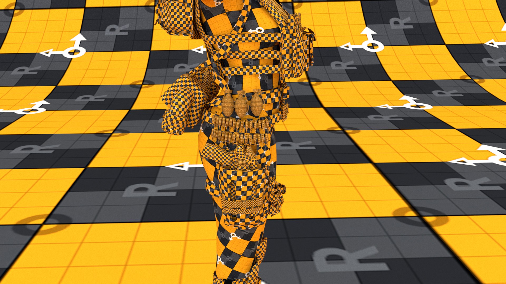 3D Laos Game Female Soldier - TurboSquid 2026750