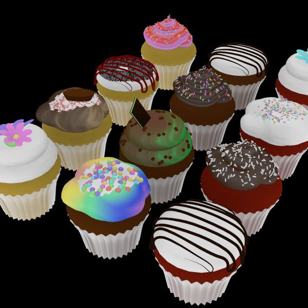 cinema4d dozen cupcakes