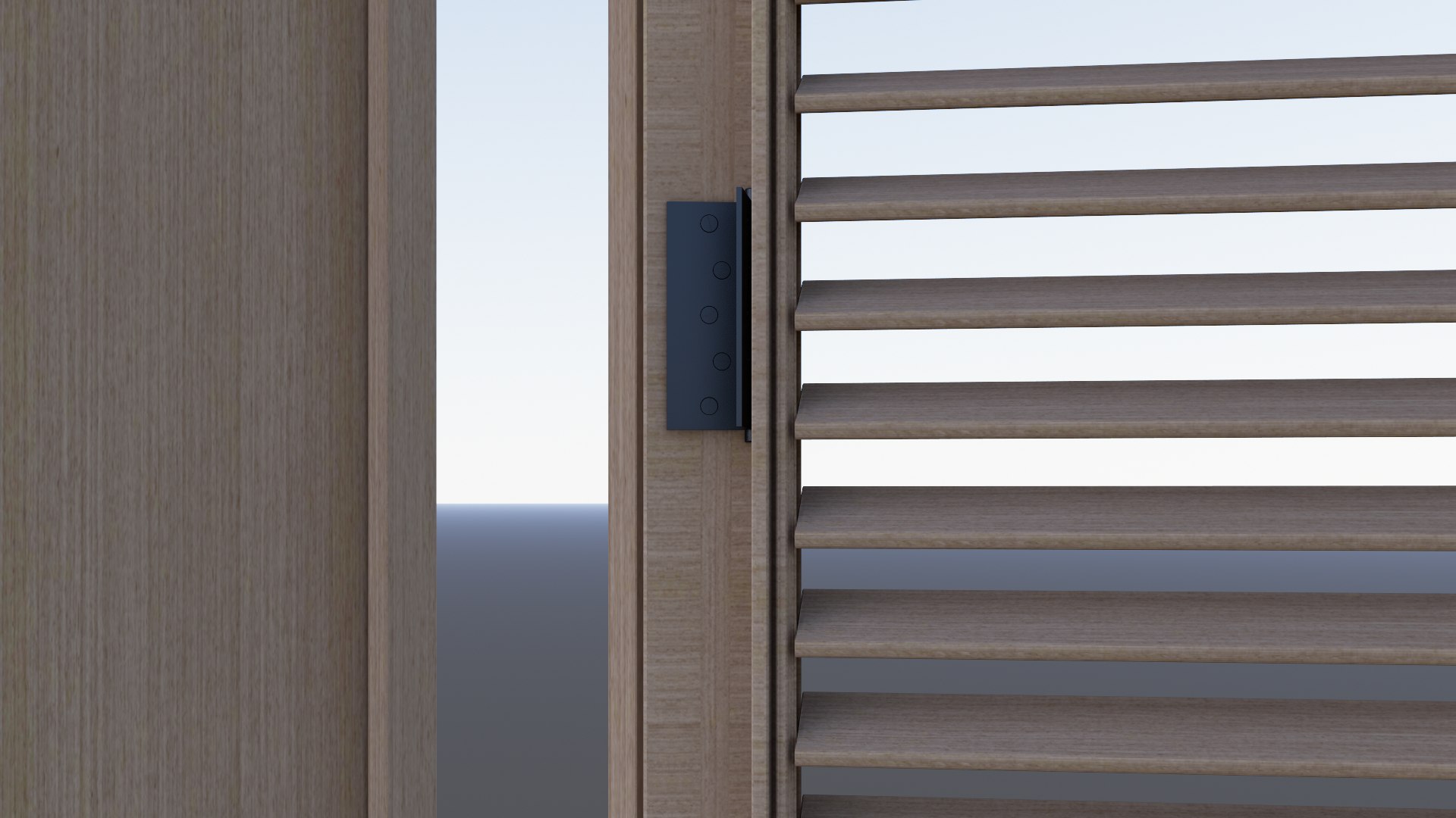 Interior Folding Shutter Door -A4 3D - TurboSquid 2386608