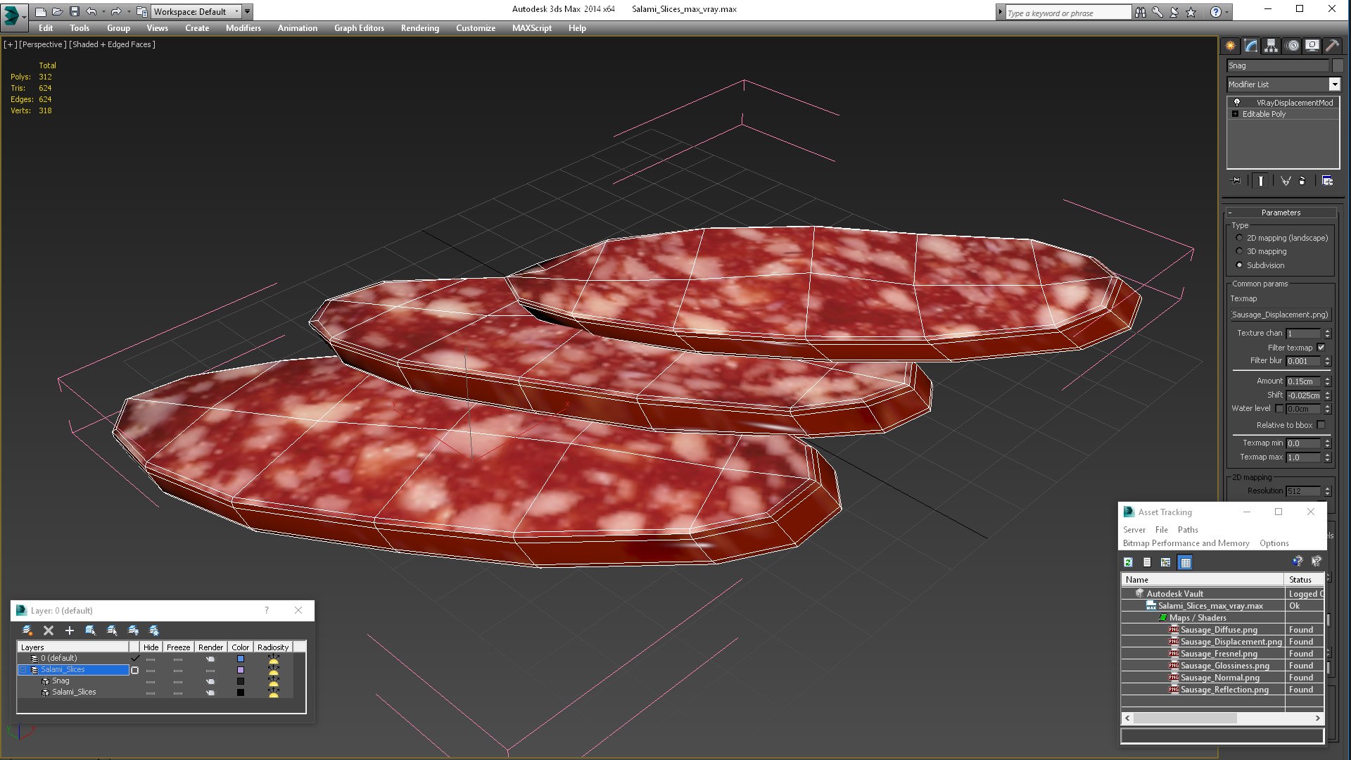 Salami Slices Model - TurboSquid 2185656