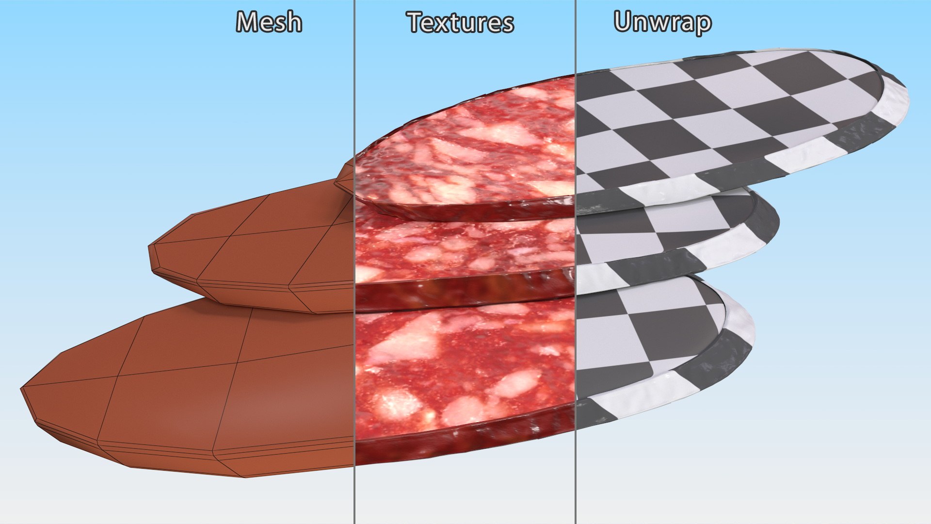 Salami Slices Model - TurboSquid 2185656