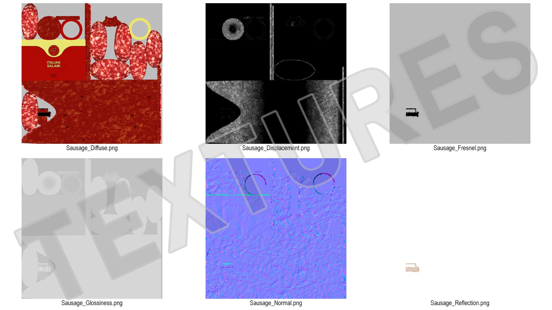 Salami Slices Model - TurboSquid 2185656