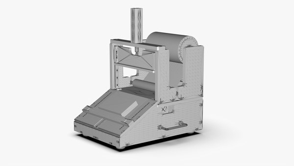 modelo 3d Máquina de plantilla de película de embalaje de corte ...