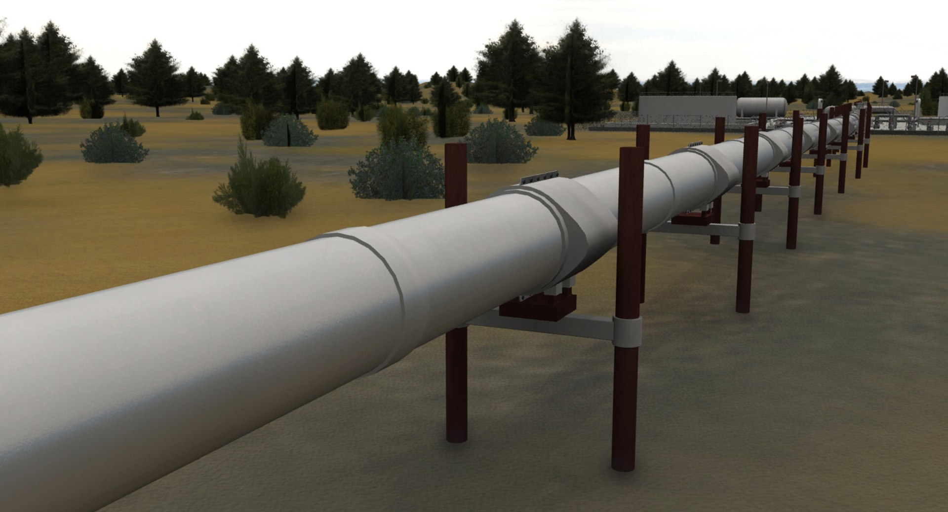 3d Model Pipeline Pipe