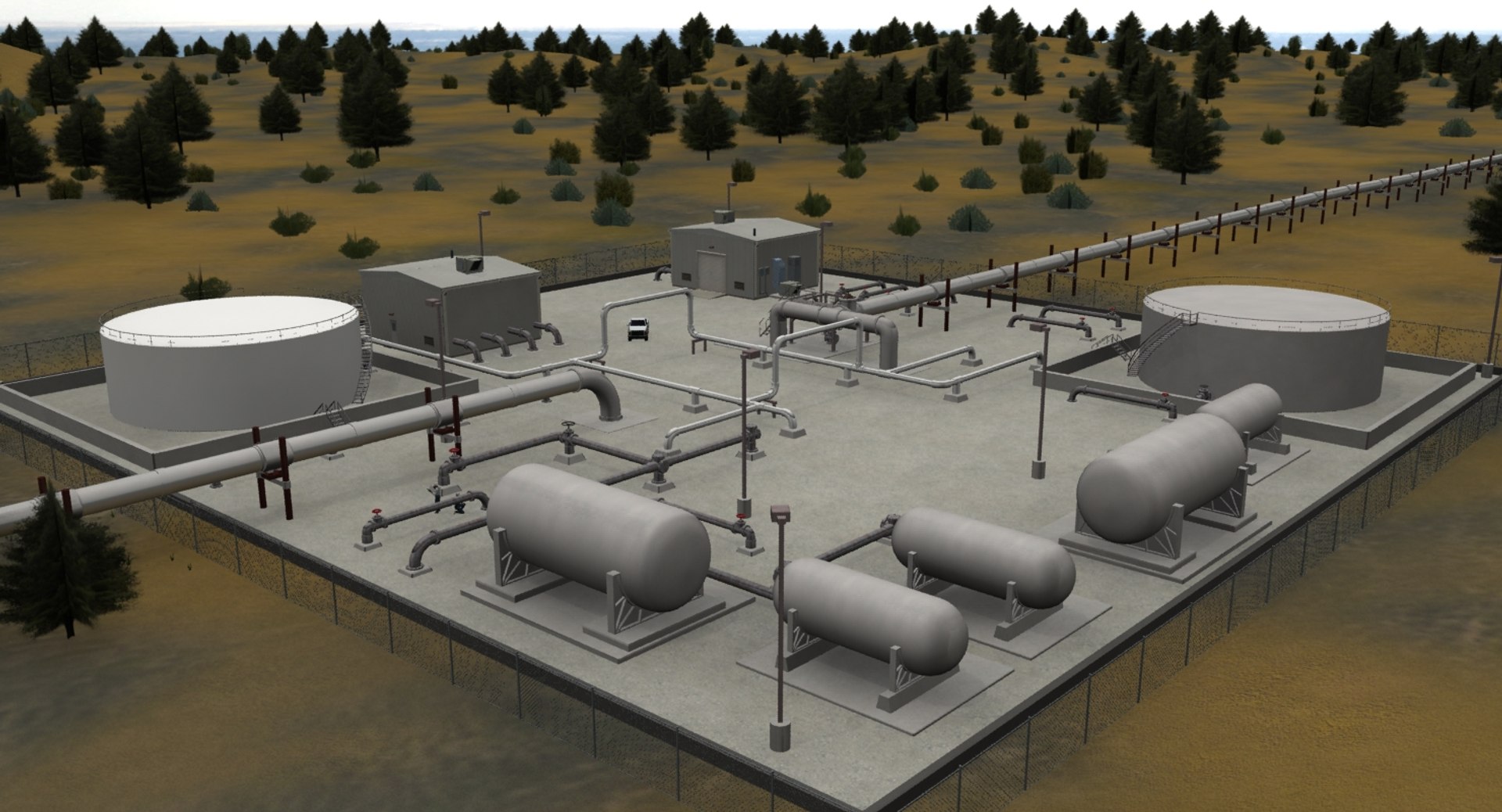 3d Model Pipeline Pipe