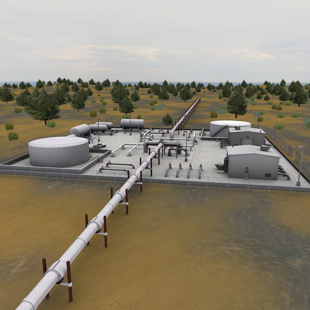 3d Model Pipeline Pipe