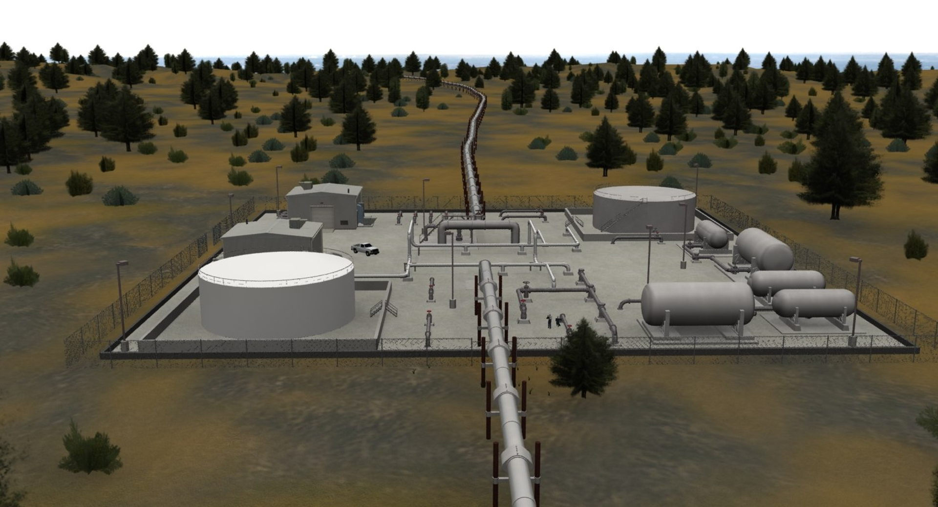 3d Model Pipeline Pipe