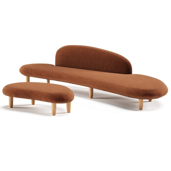 modelo 3d Sofá Vitra Noguchi Freeform - TurboSquid 2399983