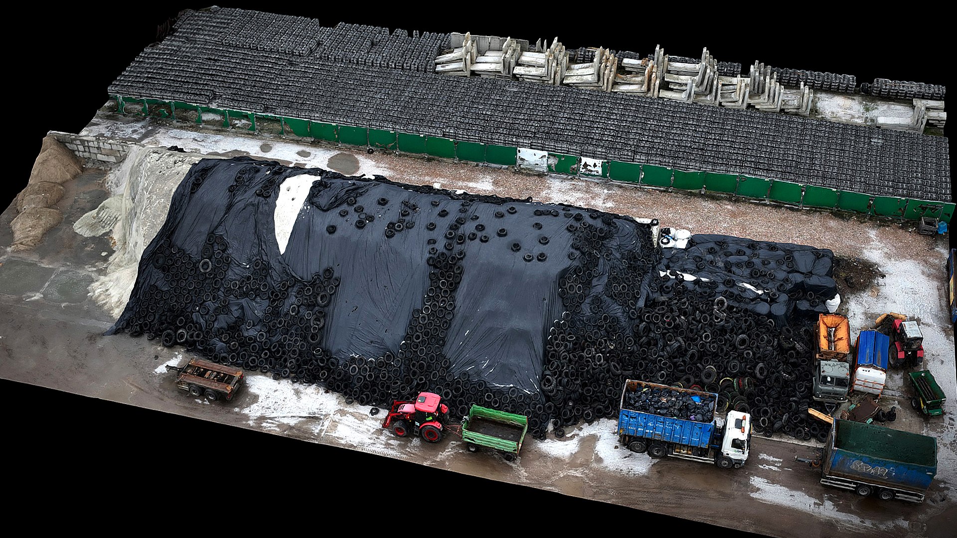 3D Trash Pile Tires Industrial Storage Terrain Drone Scan - TurboSquid ...