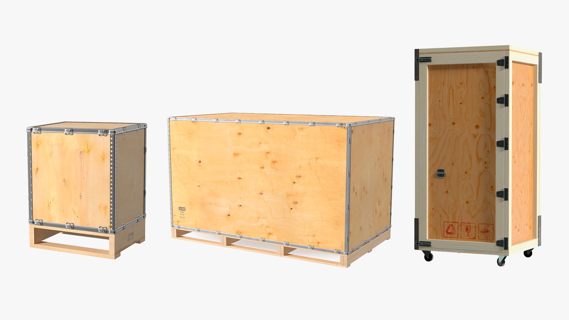 Shipment Wooden Containers Collection 3D - TurboSquid 2127099