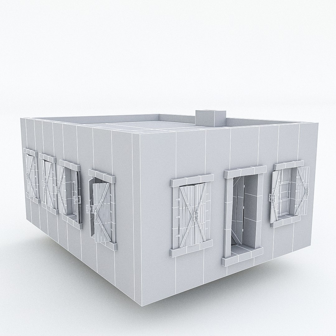 3D Old Stone Building Nterior - TurboSquid 1556758
