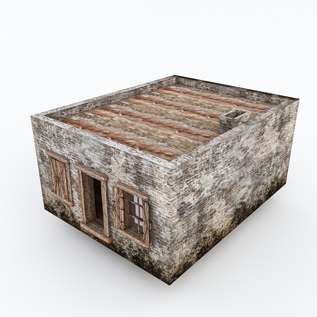 3D Old Stone Building Nterior - TurboSquid 1556758