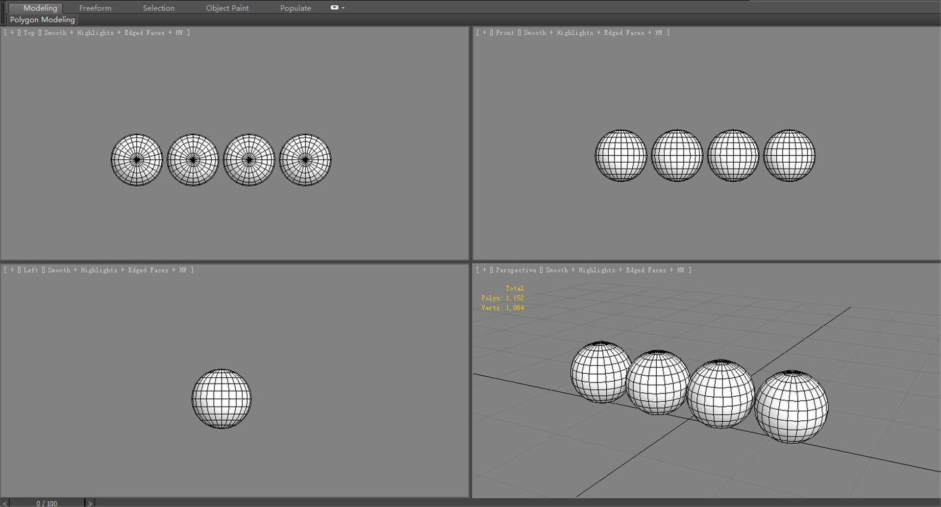 3D 4 colored balls Low-poly 3D model - TurboSquid 2111926