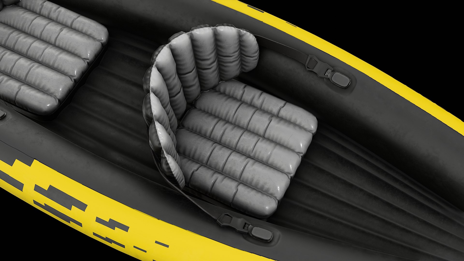 3D INTEX Explorer K2 Inflatable Kayak - TurboSquid 2325444