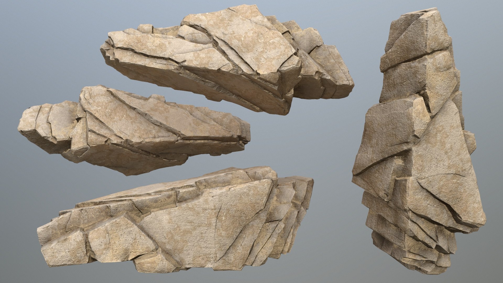 3D desert rocks - TurboSquid 2017698