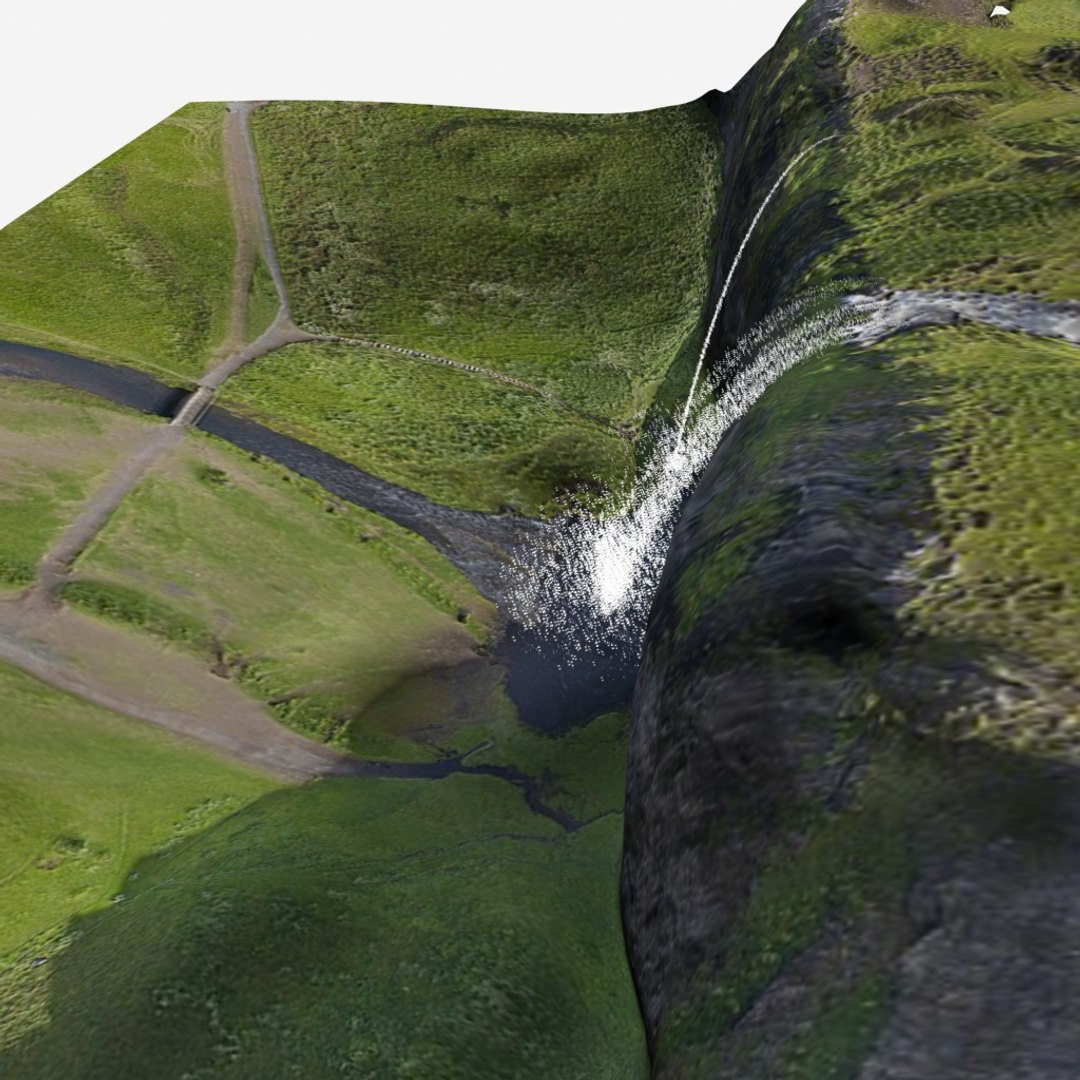 3D waterfall iceland model - TurboSquid 1149384