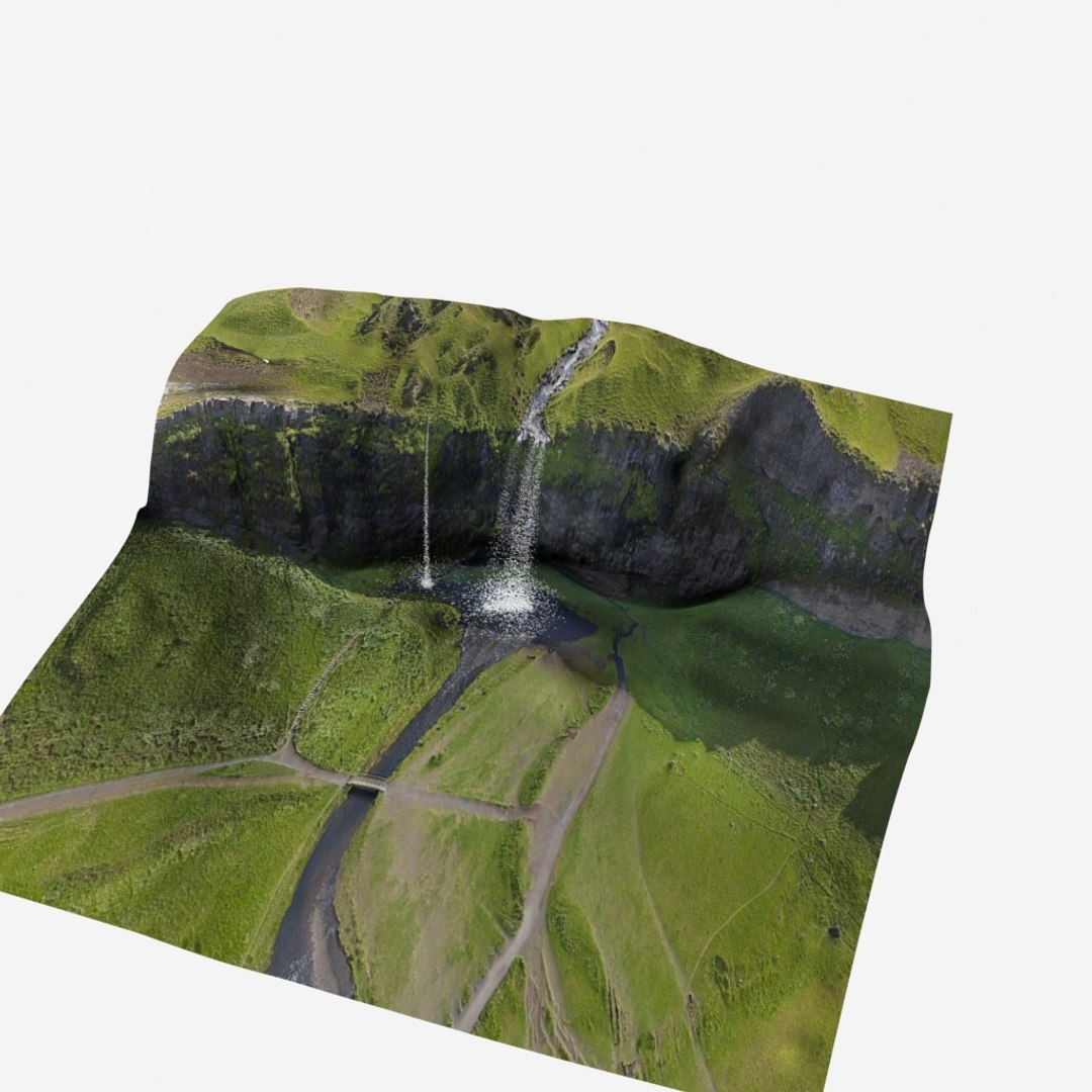 3D waterfall iceland model - TurboSquid 1149384